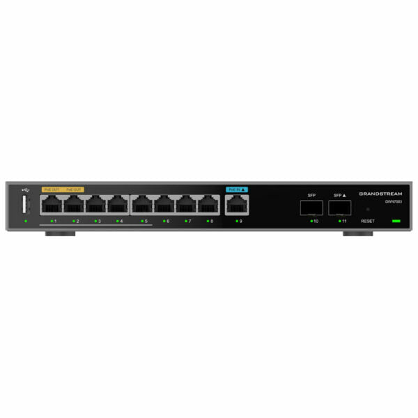 Grandstream GWN7003 Multi-WAN Gigabit VPN Wired Router, 9xGigE, 2xSFP ...