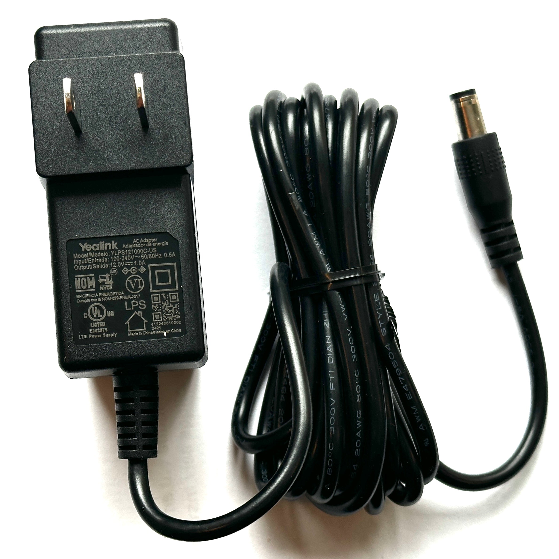Yealink 12V 1A Power Supply PS12V1000US – Voicedepot